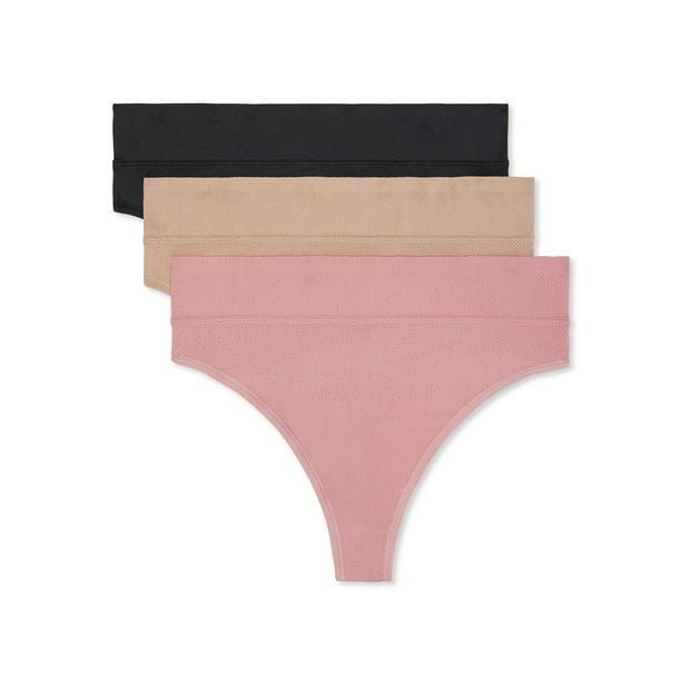 Warners® Blissful Benefits Moisture Wicking Thong 3 Pack Rx4963w