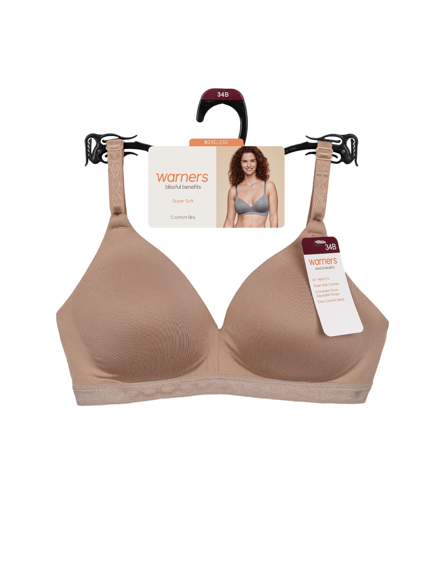 Warners® Blissful Benefits Super Soft Wireless Lightly Lined Comfort ...
