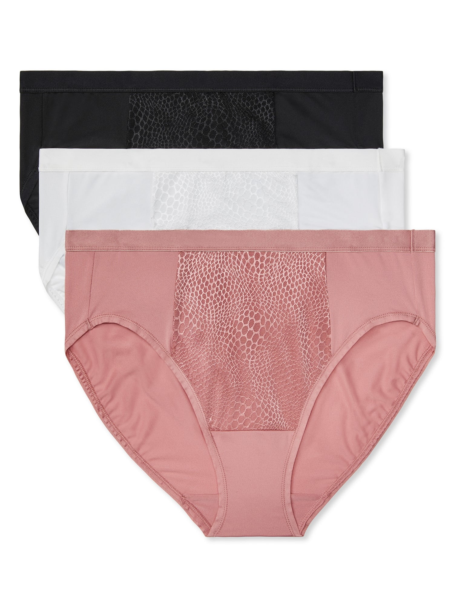 Warners Blissful Benefits Tummy-Smoothing Microfiber Hi-Cut 3-Pack ...