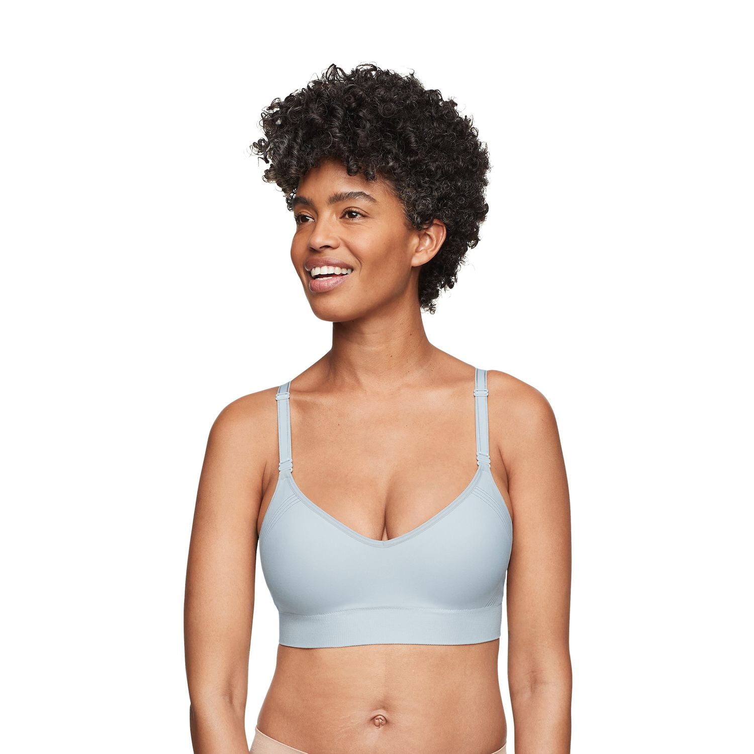 Warners Easy Does It Wireless Lift Convertible Comfort Bra RN0131A Color: Dusty Blue Size: X ...