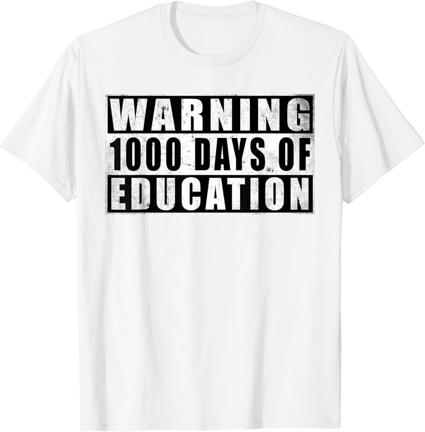 Warning 1000 Days Of Education 1000 Days Of School 5th Grade T-Shirt ...