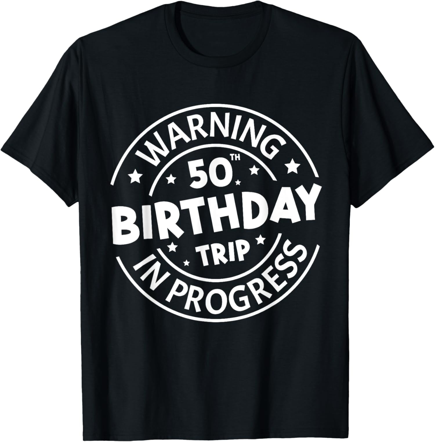 Warning 50th Birthday Trip In Progress Funny For Men, Women, Friends ...