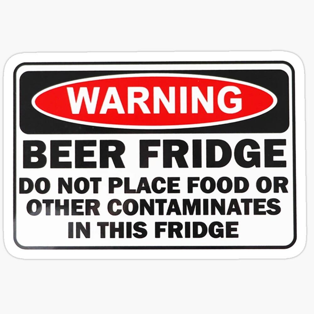 Warning Beer Fridge Sticker Phone Decal Water Bottle Stickers Car ...