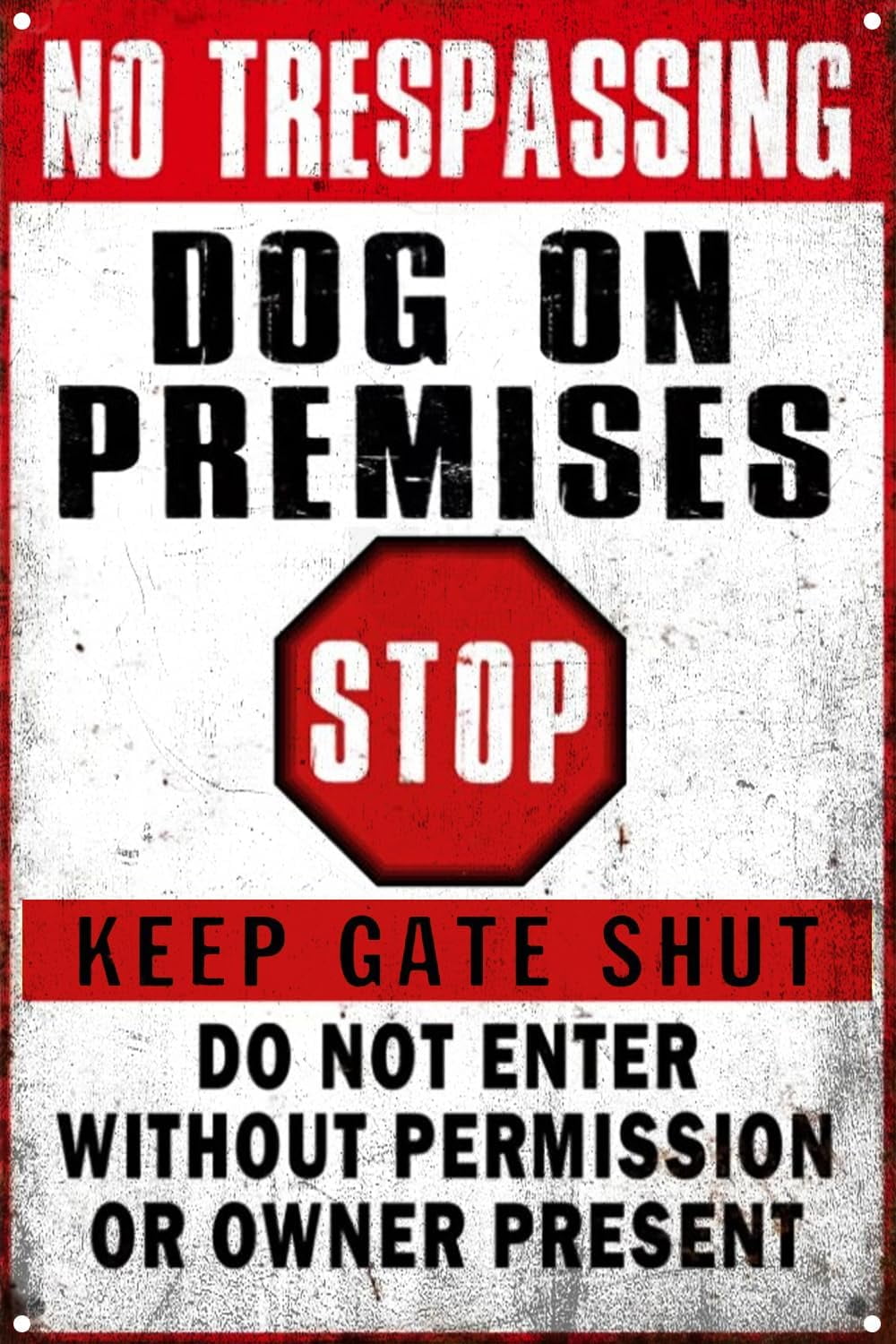 Warning Beware Of Dog Sign Dog Warning Signs For Fence Guard Dog On ...