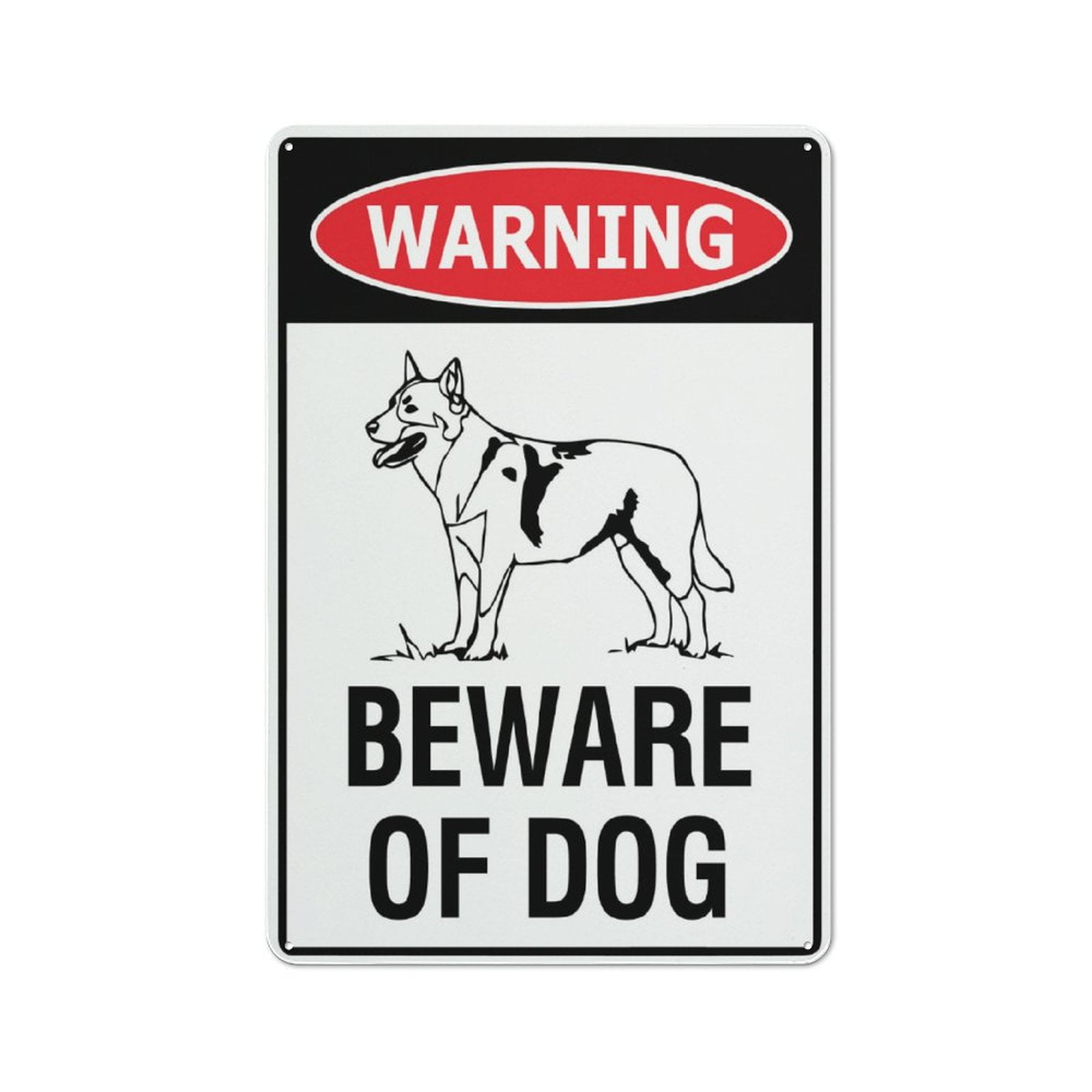 Warning Beware Of Dog Cattle Dog Sign 8X12 Inch Rust Free Aluminum Easy ...
