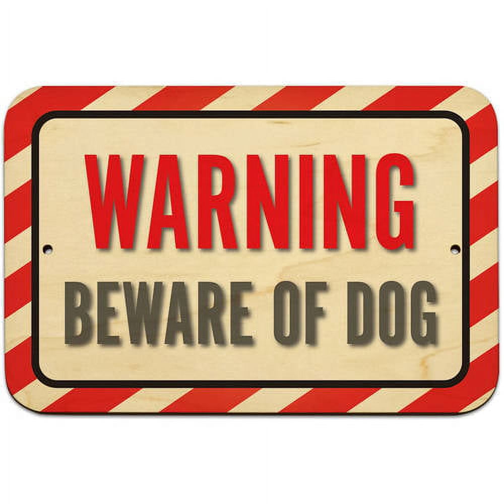 Warning Beware Of Dog Sign - Walmart.com