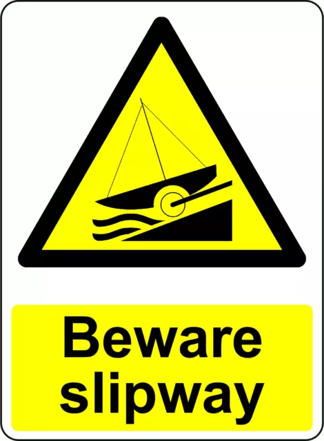 Warning Beware Slipway Osha Decal Safety Sign Sticker Usa Made Phone ...