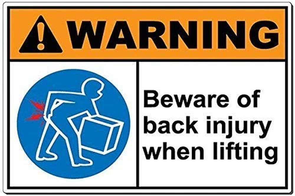 Warning: Beware of Back Injury When Lifting Aluminum Metal Aluminum Tin ...