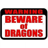 Warning Beware of Dragons Sign - Walmart.com