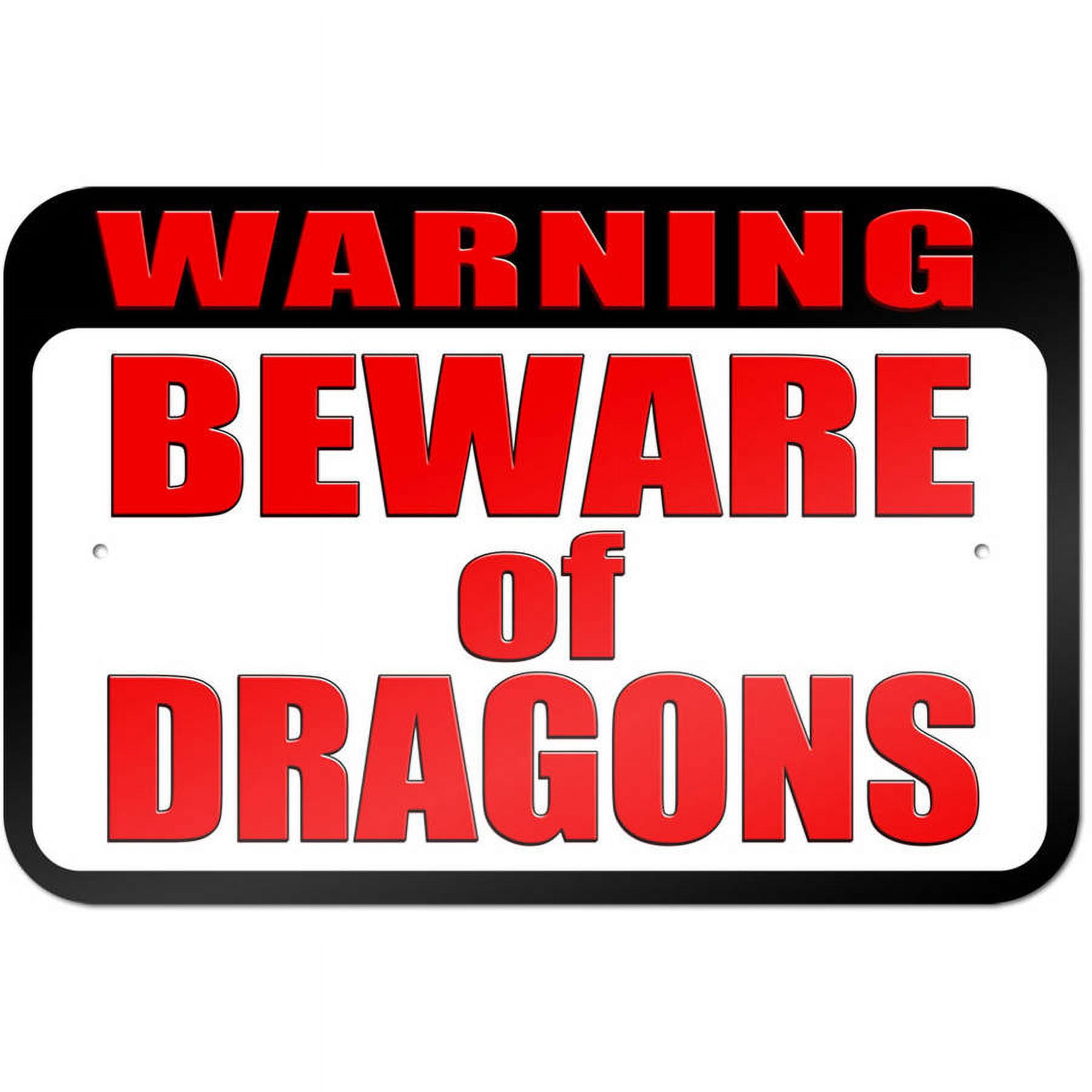 Warning Beware of Dragons Sign - Walmart.com