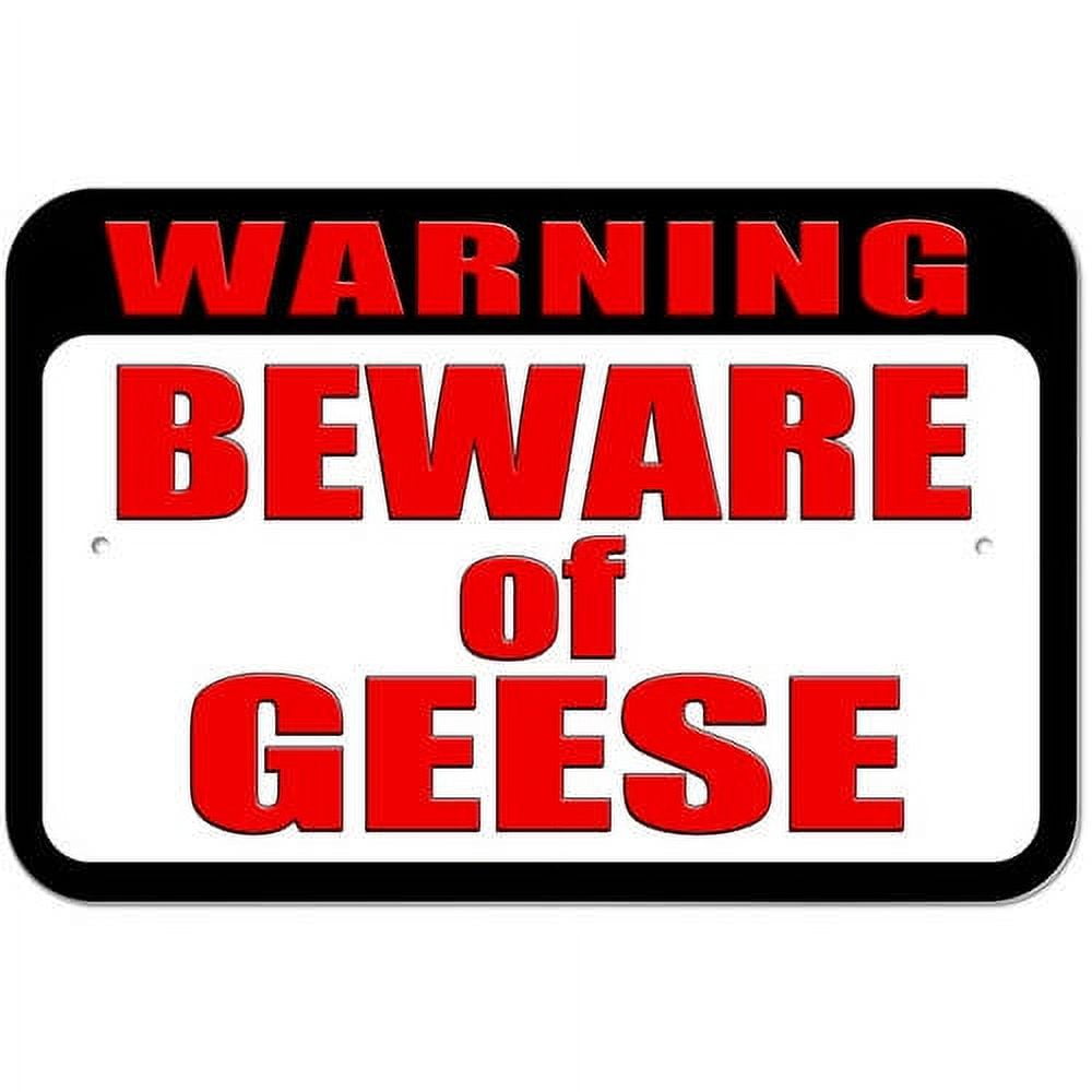 Warning Beware of Geese Sign - Walmart.com