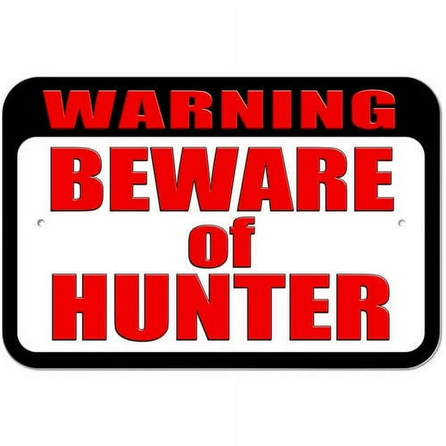 Warning Beware of Hunter Sign - Walmart.com