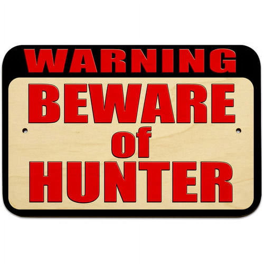Warning Beware of Hunter Sign - Walmart.com