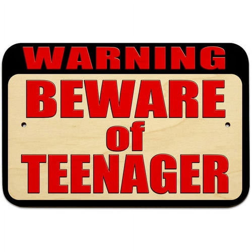 Warning Beware of Teenager Sign - Walmart.com