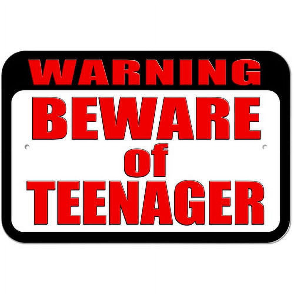 Warning Beware of Teenager Sign - Walmart.com