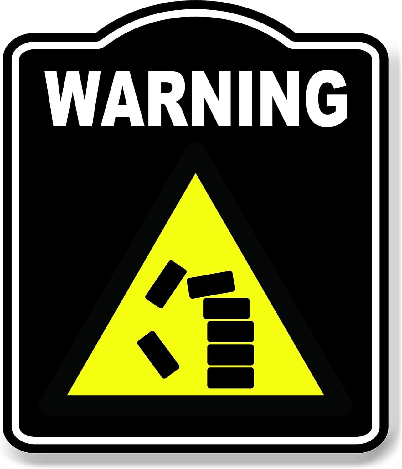 Warning Cargo Tipping Risk Caution OSHA Danger BLACK Aluminum Composite ...