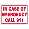 Warning in Case of Emergency Call 911 Metal Tin Sign Yard Farm Fence ...