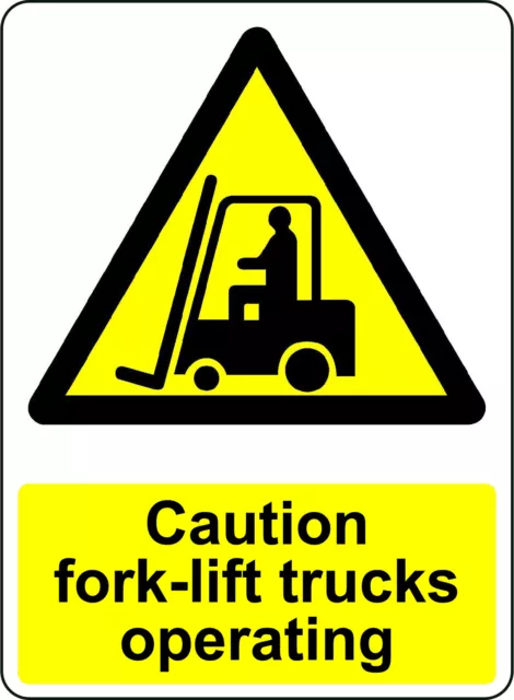 Warning Caution Forklift Operation Osha Decal Safety Sign Sticker Usa ...