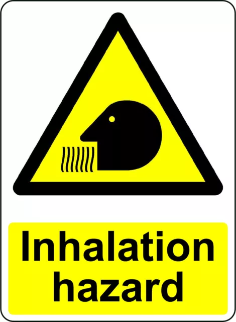 Warning Caution Inhalation Hazard Osha Decal Safety Sign Sticker Usa ...