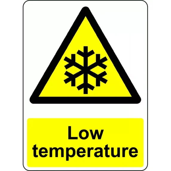 Warning Caution Low Temperature Osha Decal Safety Sign Sticker Usa Made ...