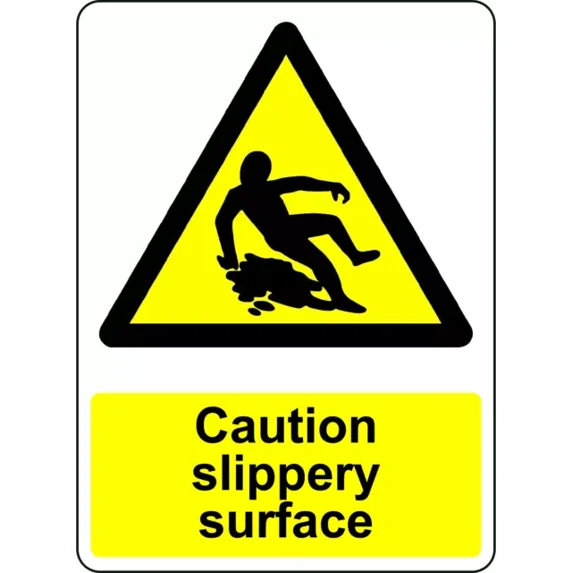 Warning Caution Slippery Surface Osha Decal Safety Sign Sticker Usa ...