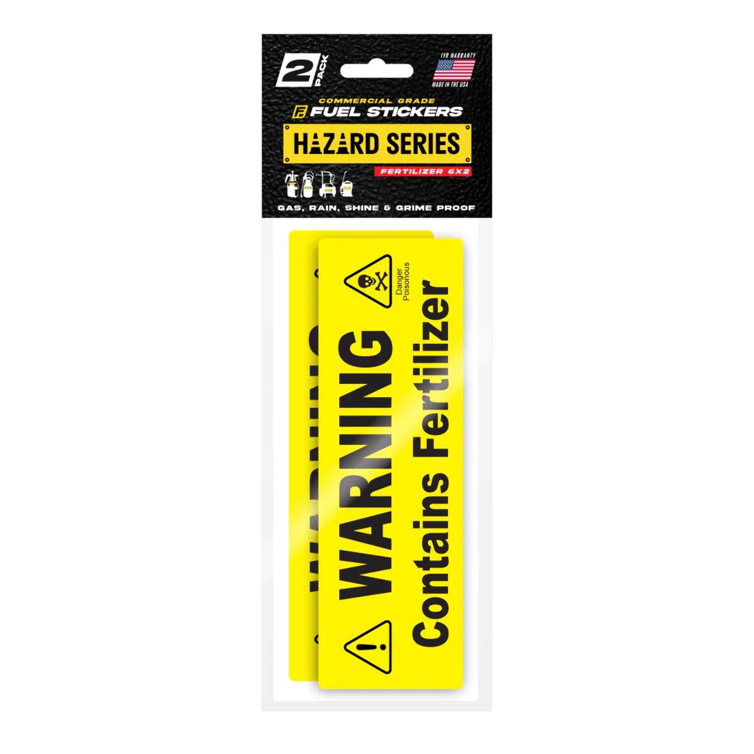Fertilizer Sticker | Pump Sprayer Labels | 2x6 | 2 Pack - Walmart.com