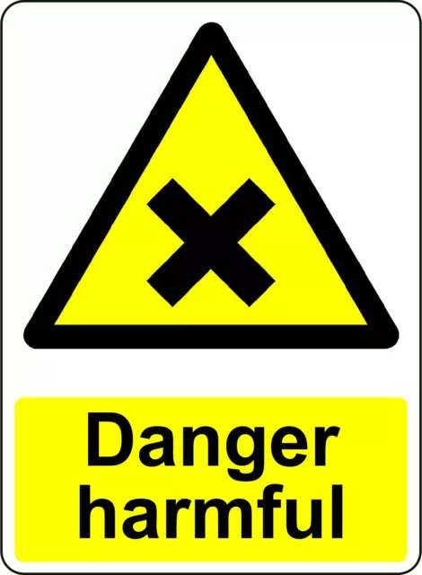 Warning Danger Harmful Osha Decal Safety Sign Sticker Us Made Phone ...