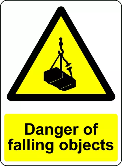 Warning Danger Of Falling Objects Osha Decal Safety Sign Sticker Usa ...