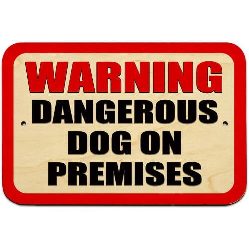 Warning Dangerous Dog on Premises Sign - Walmart.com