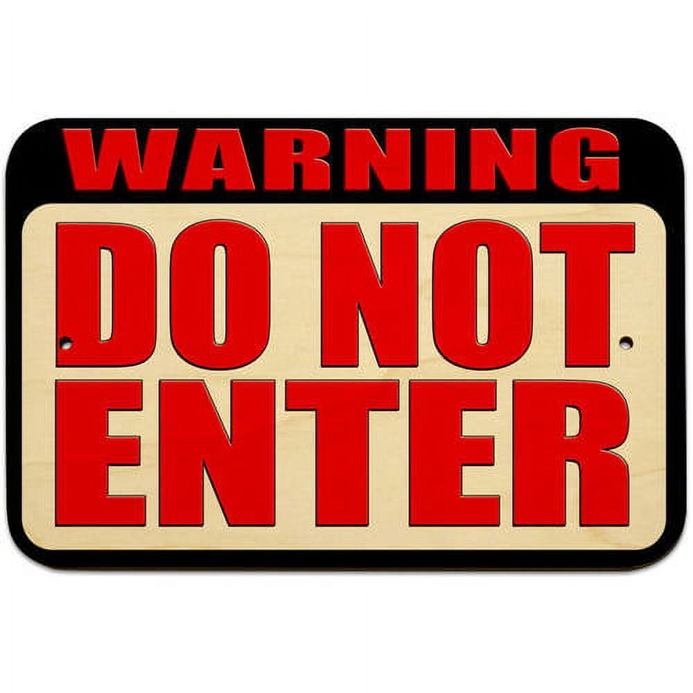Warning Do Not Enter Sign - Walmart.com