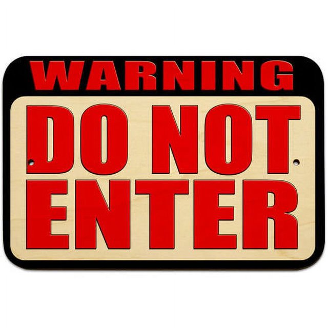 Warning Do Not Enter Sign - Walmart.com