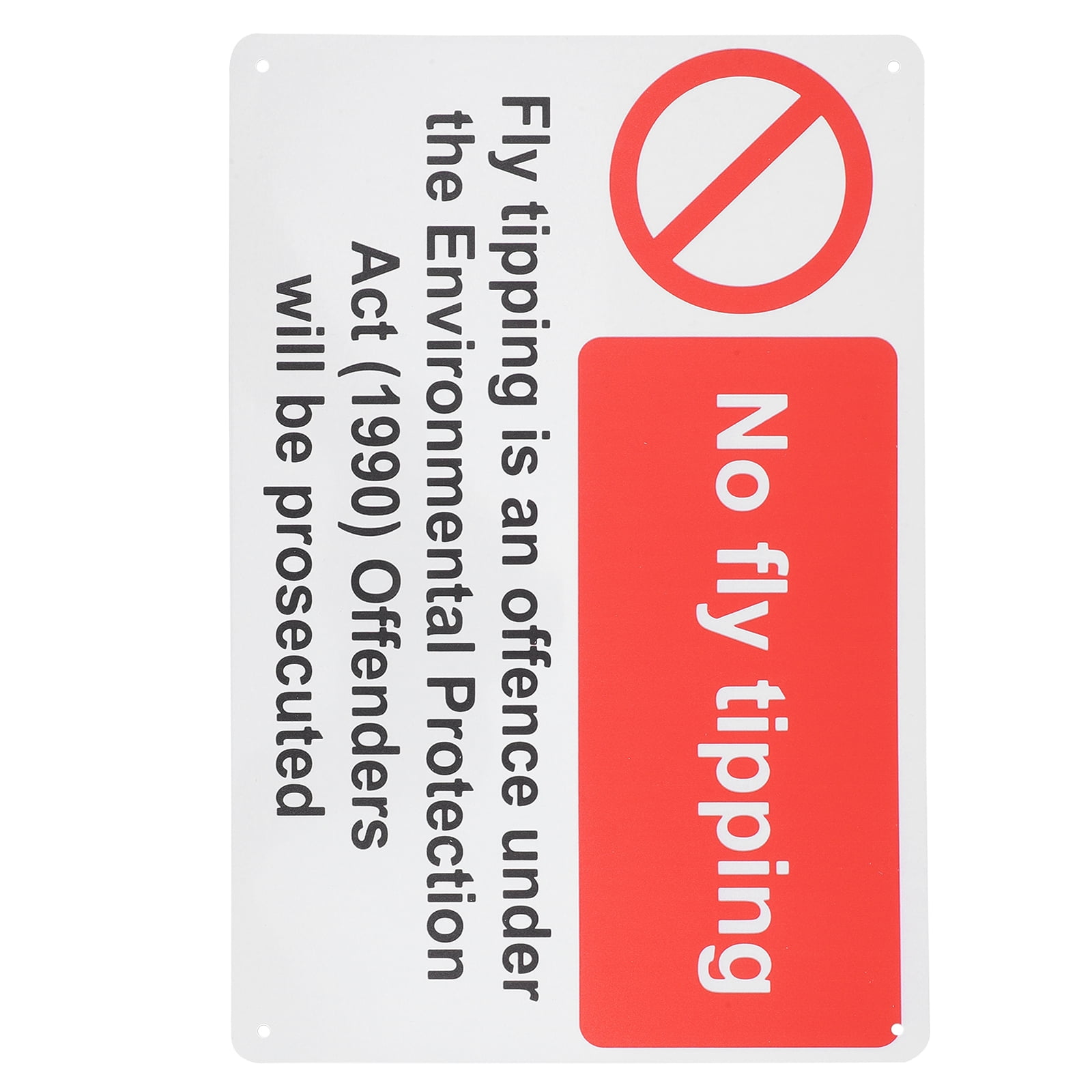 Warning No Dumping Sign Robust No Littering Sign Iron No Dumping Sign ...