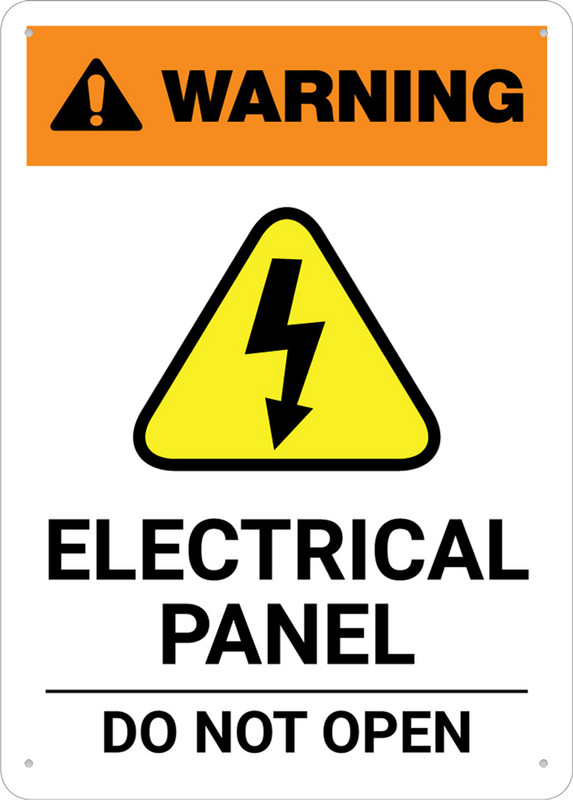 Warning Electrical Panel Do Not Open Sign 8 X 12 Inches Rust Free ...