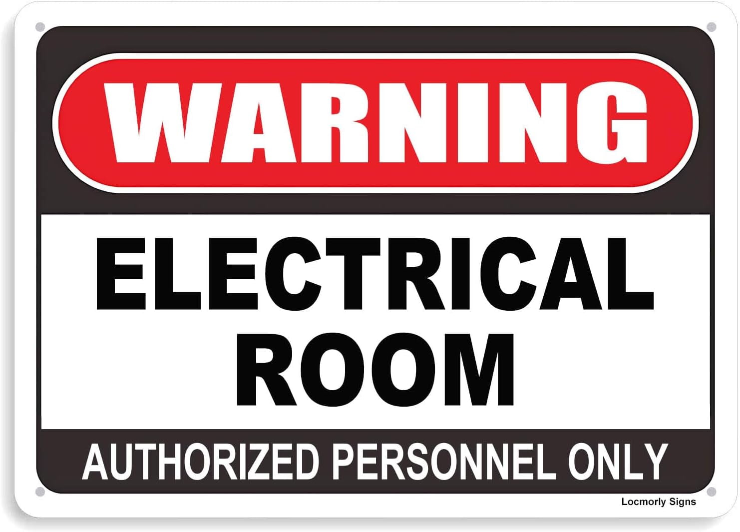 Warning Electrical Room Sign, Electric Sign, Personnel Only Sign Metal ...