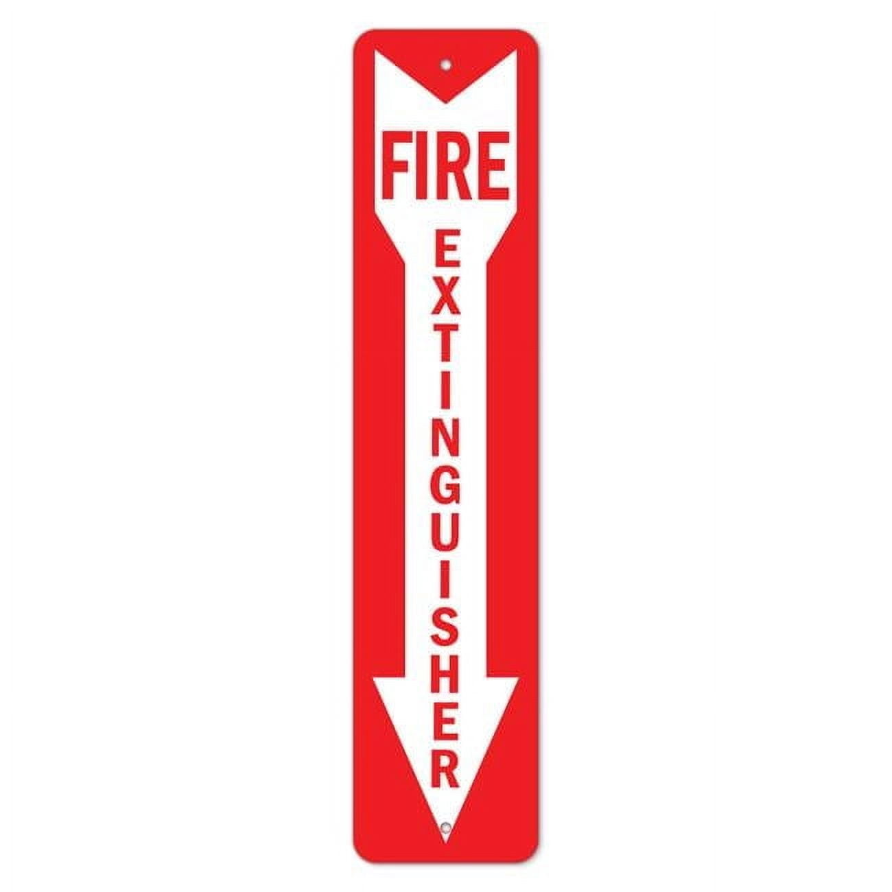 Warning Fire Extinguisher Arrow OSHA Plastic Sign - Walmart.com