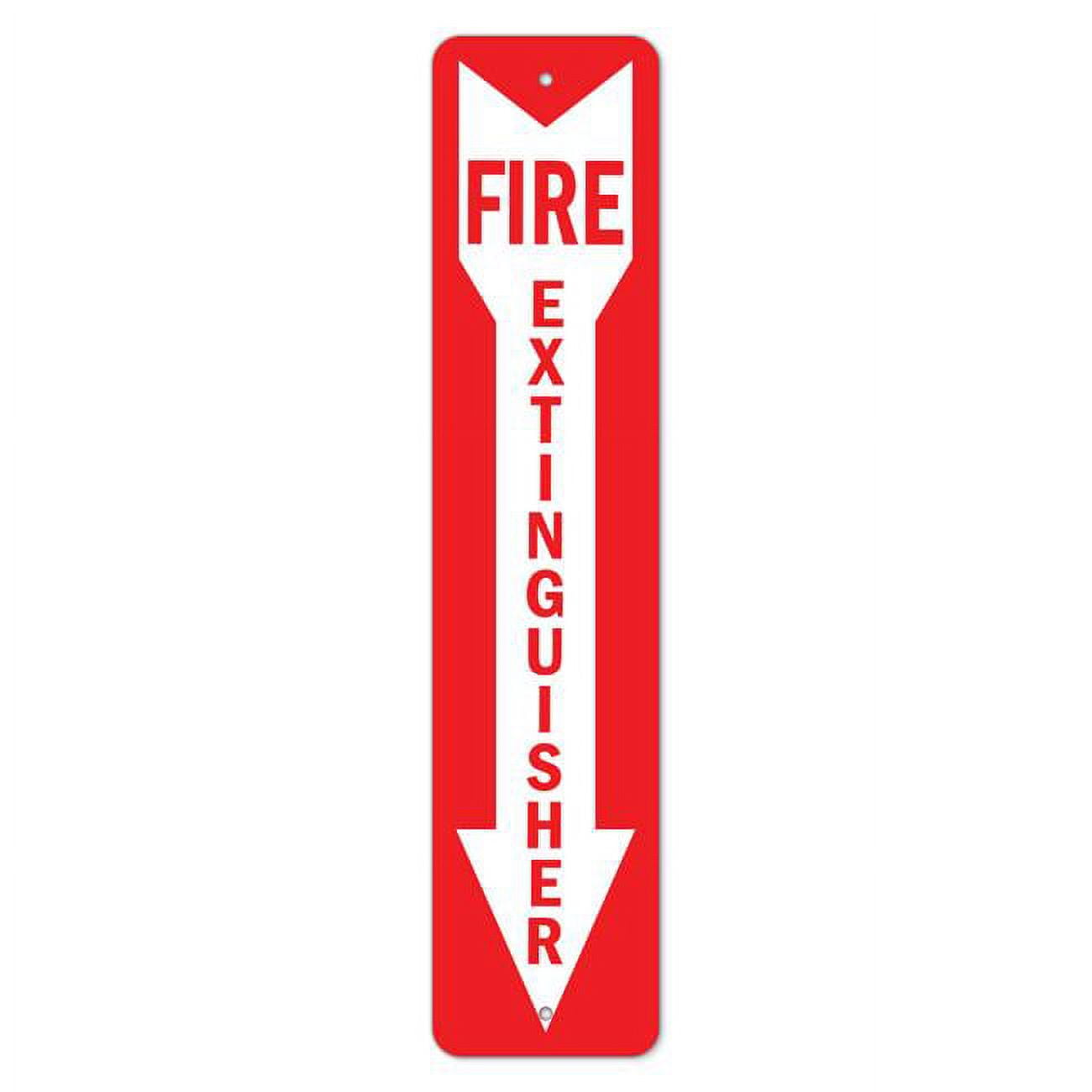 Warning Fire Extinguisher Arrow OSHA Plastic Sign - Walmart.com