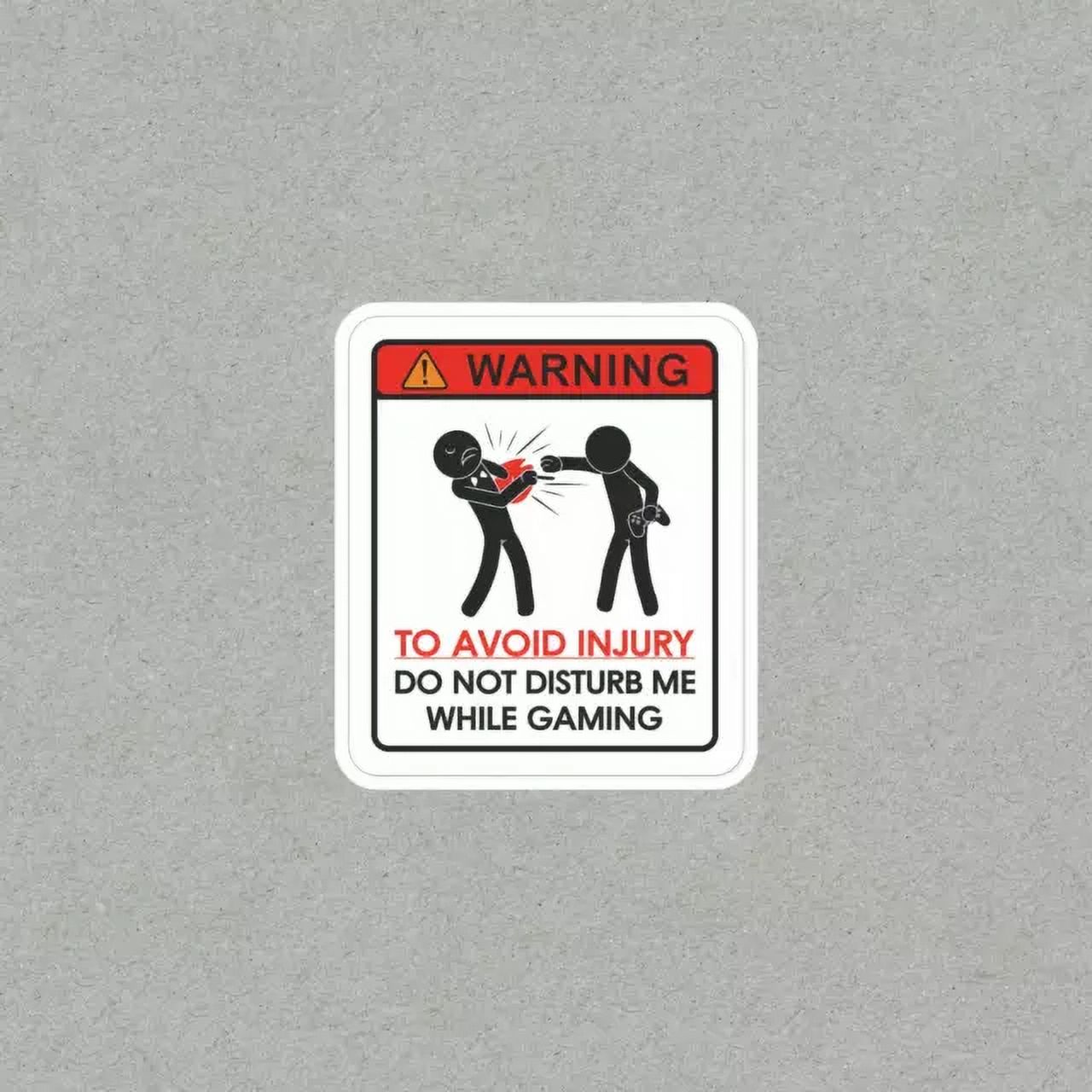Warning Gamer Sticker Do Not Disturb Me While Gaming Decalphone Decal ...