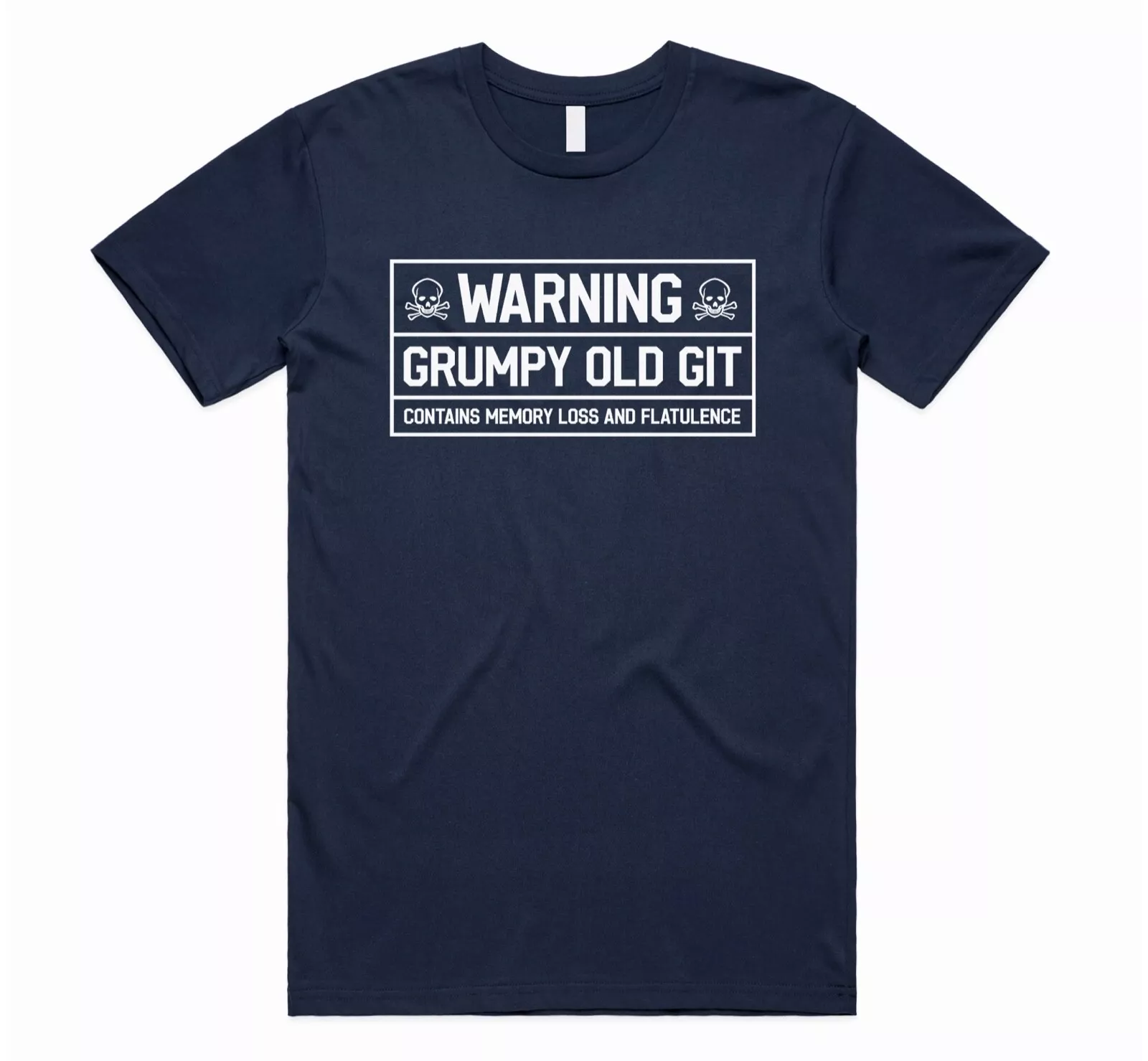 Warning Grumpy Old Git T-shirt Funny Fathers Day Gift Grandpa ...