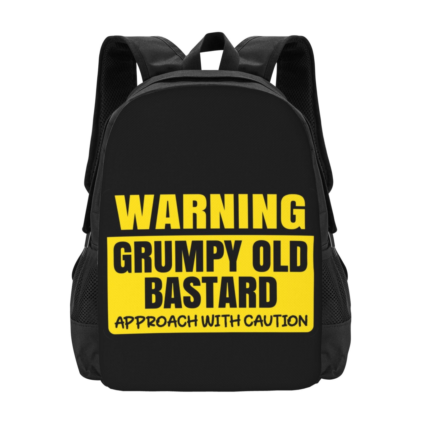 Warning Grumpys Old Bastards Approachs with Caution Laptop Backpack ...