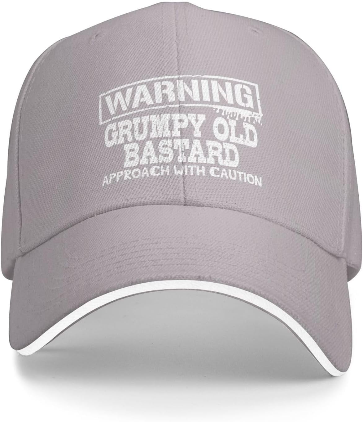 Warning Grumpys Old Bastards Approachs with Caution Hat Dad Hats Men ...