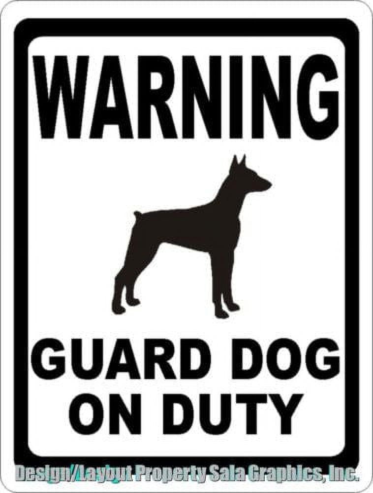 Warning Guard Dog on Duty Sign - Walmart.com