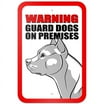 Warning Dangerous Dog on Premises Sign - Walmart.com