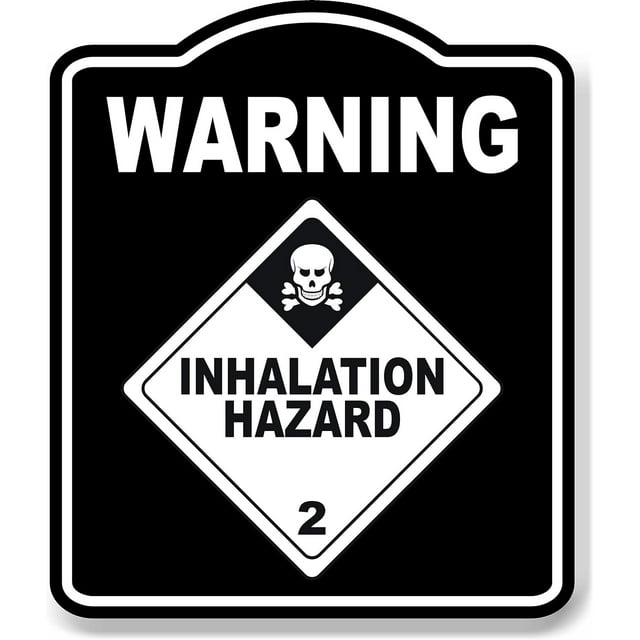 Warning_Inhalation_Hazard_Safty_OSHA_Danger_BLACK Aluminum Composite ...