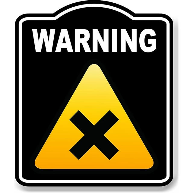 Warning Irritant Parts Risk Caution OSHA Danger BLACK Aluminum ...