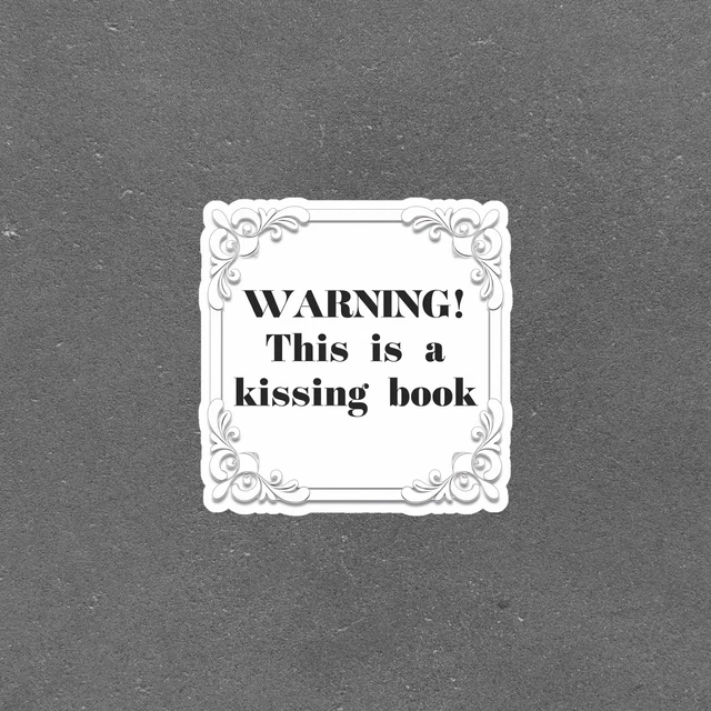 Warning This Is A Kissing Book Sticker - Princess Bride Movie Quote ...