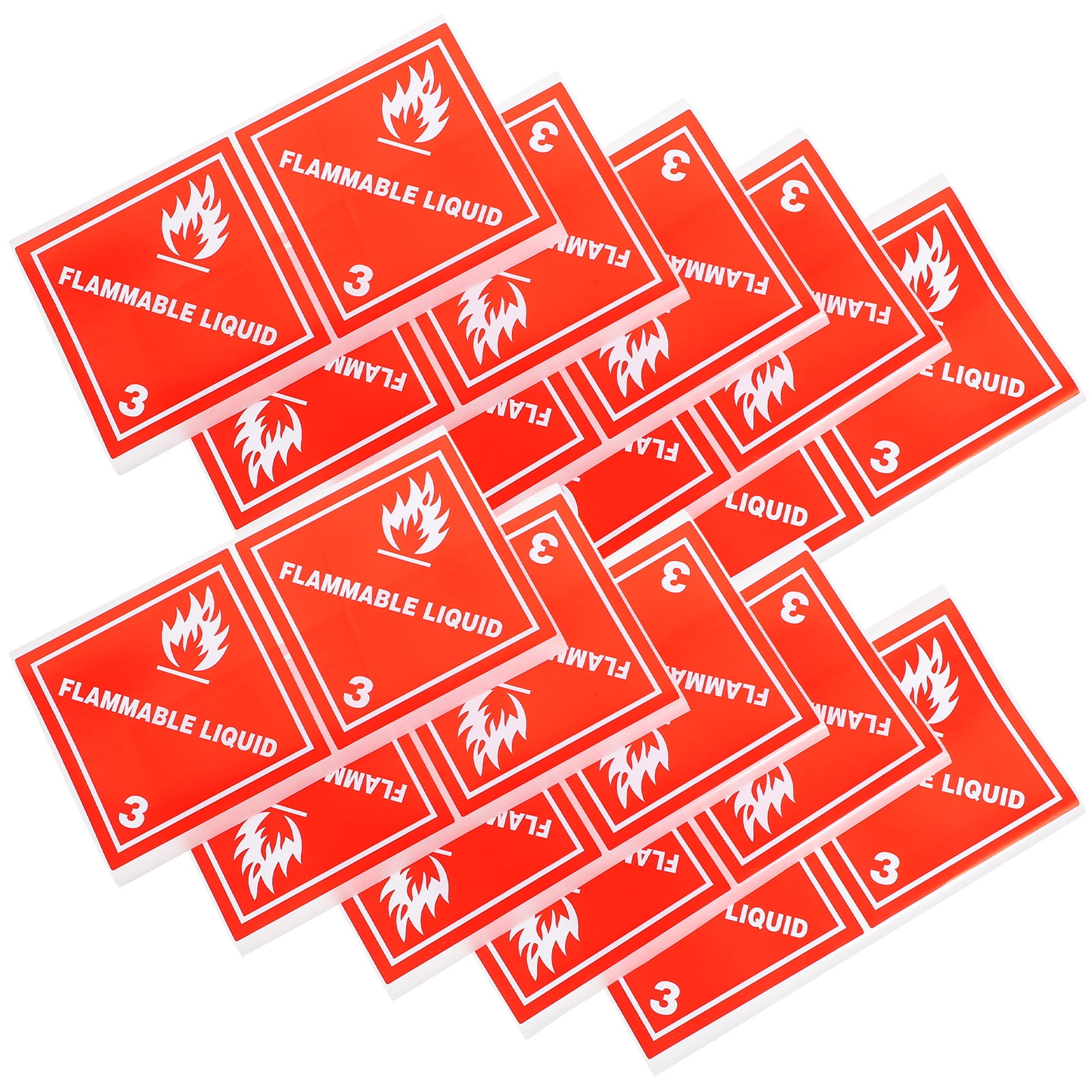 Warning Label 20 Pcs Flammable Liquid Caution Sign Sticker Stickers ...