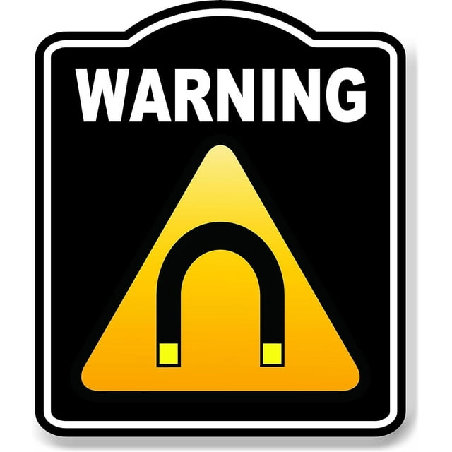 Warning Magnetic Field Caution OSHA Danger BLACK Aluminum Composite ...