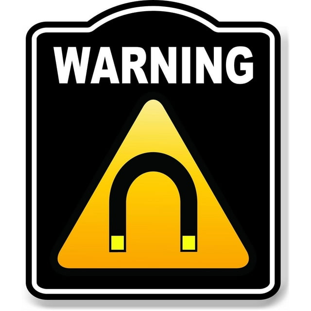 Warning Magnetic Field Caution OSHA Danger BLACK Aluminum Composite ...