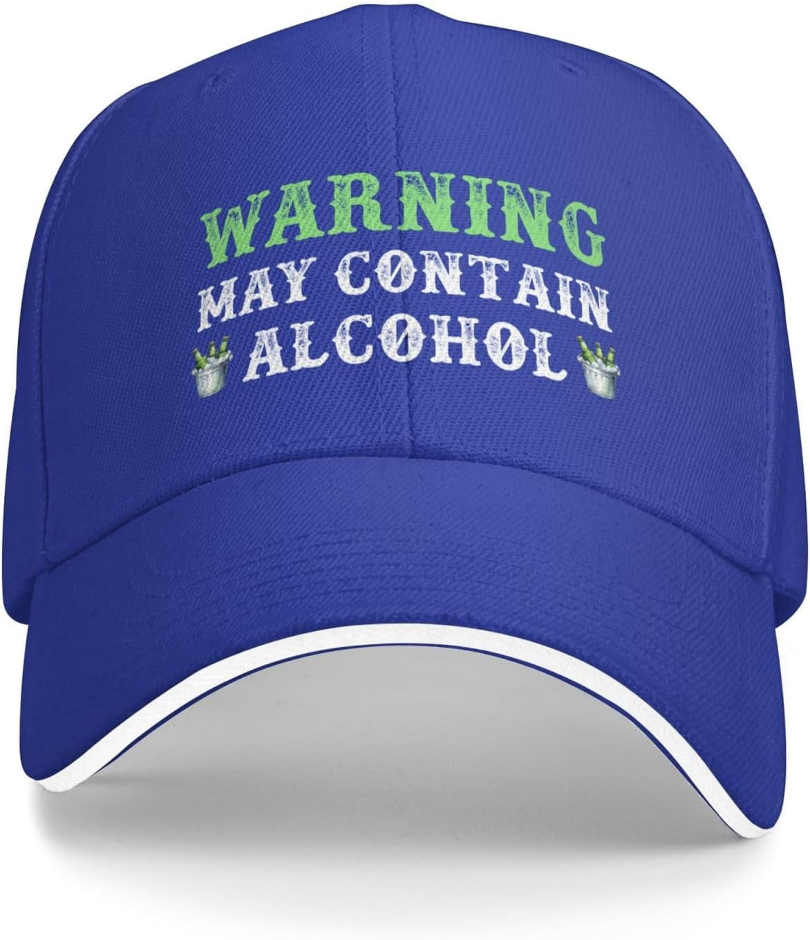 Warning May Contain Alcohol Hat Men Baseball Hats Cute Hats - Walmart.com