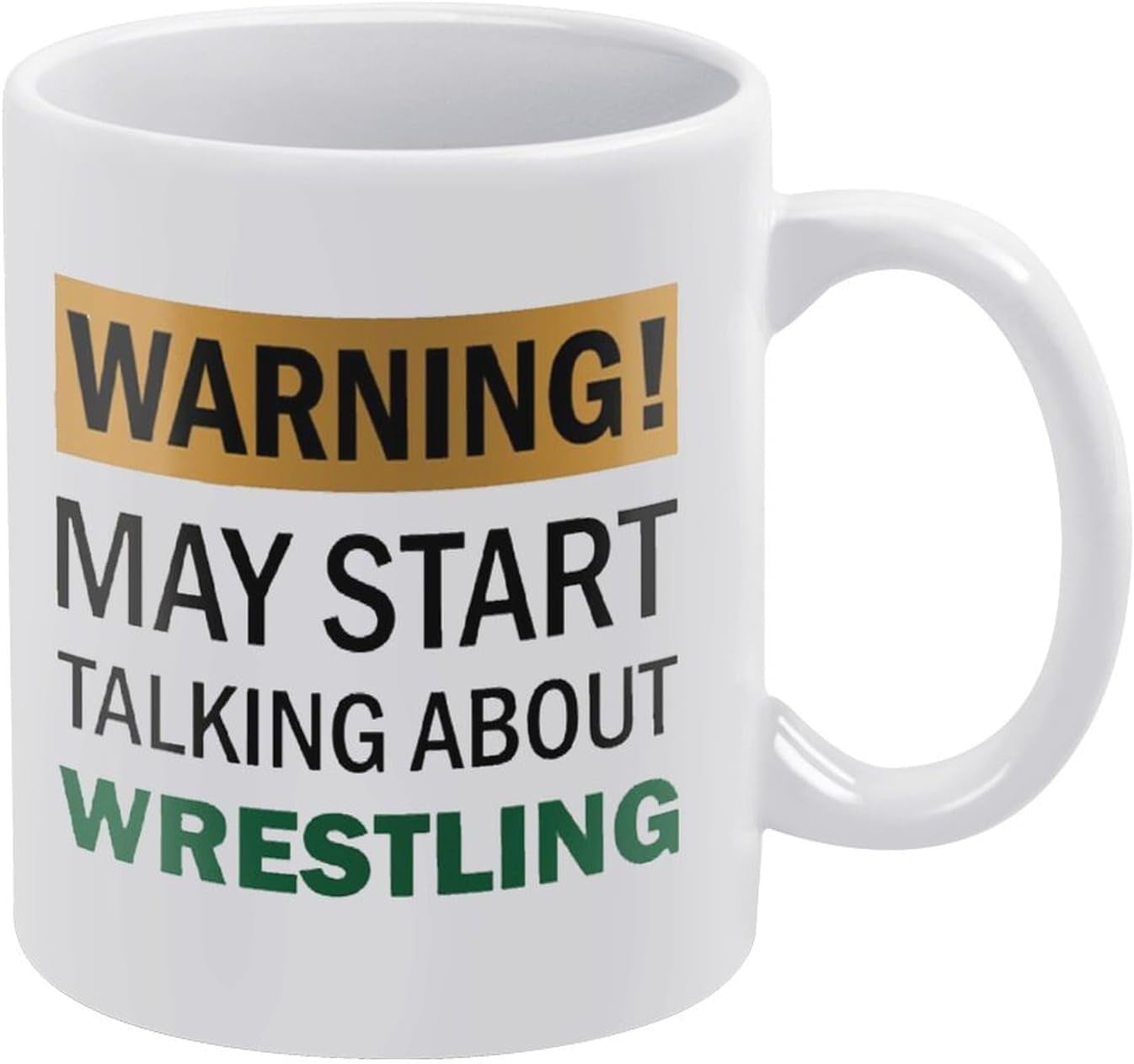 Warning May Start Talking About Wrestling Mug Funny Mugs Mug | Ceramic ...